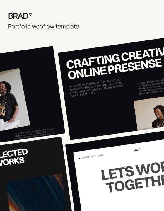 Brad - Portfolio HTML5 Responsive Website Template